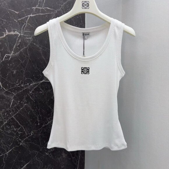 Loewe | Tops | Loewe Womens Long White Tank Top | Poshmark